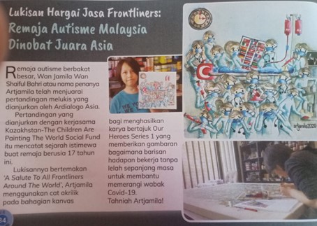Artjamila: An award winning savant artist- Malaysia Autistic Icon Artist